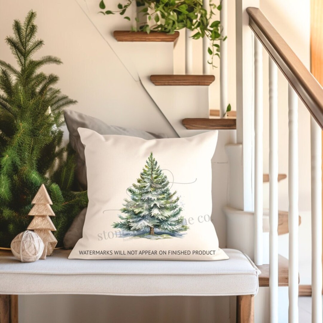 Winter Tree Pillow Cover: Poly/linen Farmhouse Decor - Etsy