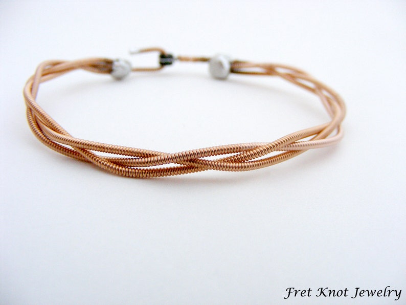 Braided Guitar String Bracelet Mens Bracelet Womens | Etsy