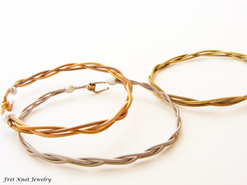 Braided Guitar String Bracelet Mens Bracelet Womens - Etsy