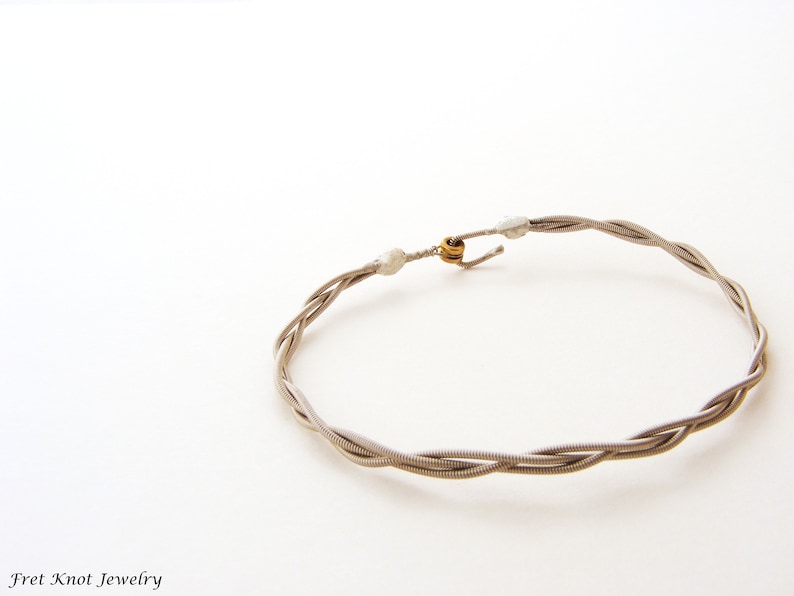 Braided Guitar String Bracelet Mens Bracelet Womens - Etsy