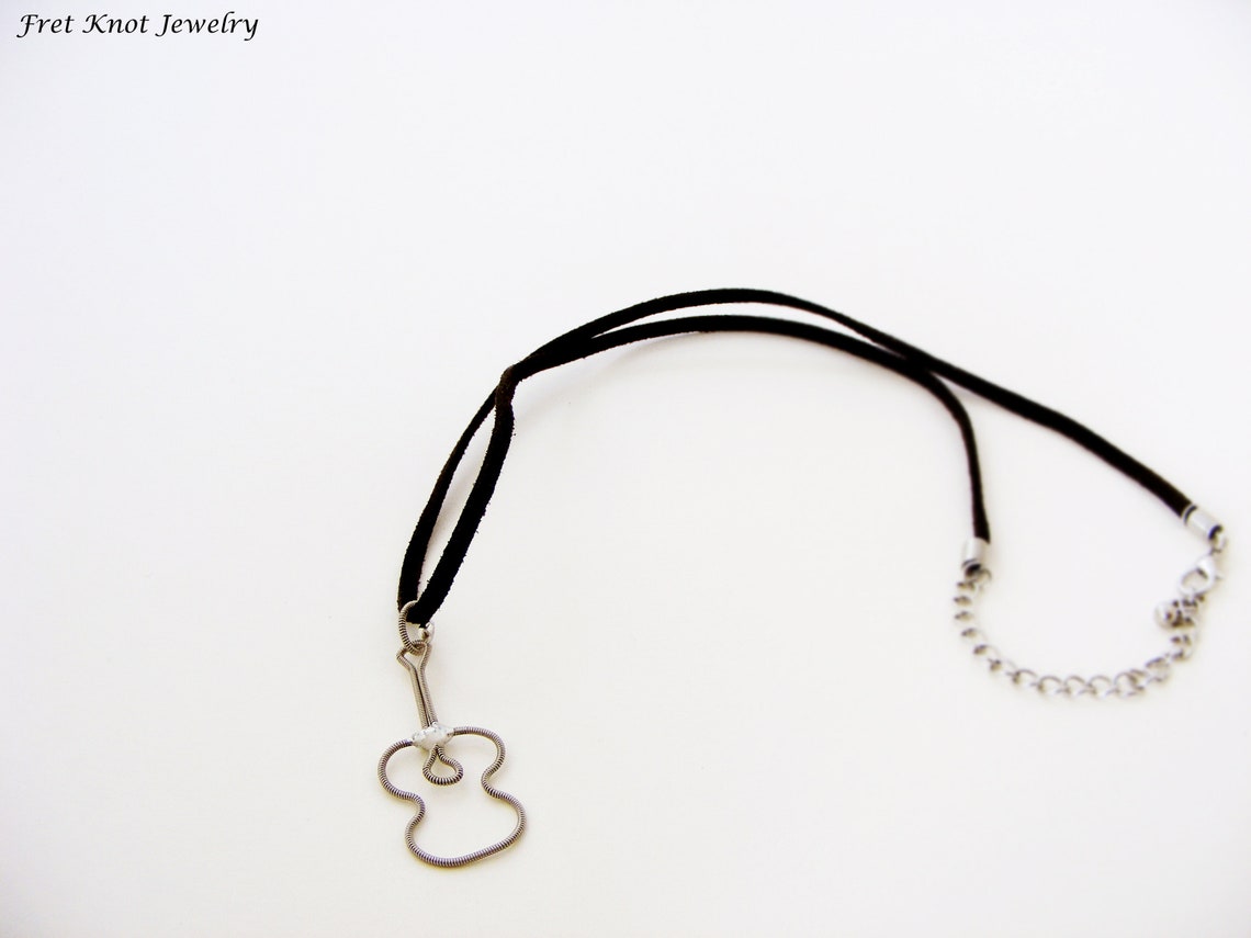 Guitar String Necklace Acoustic Guitar Guitar Necklace - Etsy