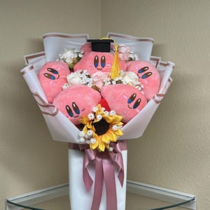 Pink Kirby Graduation Bouquet - Etsy