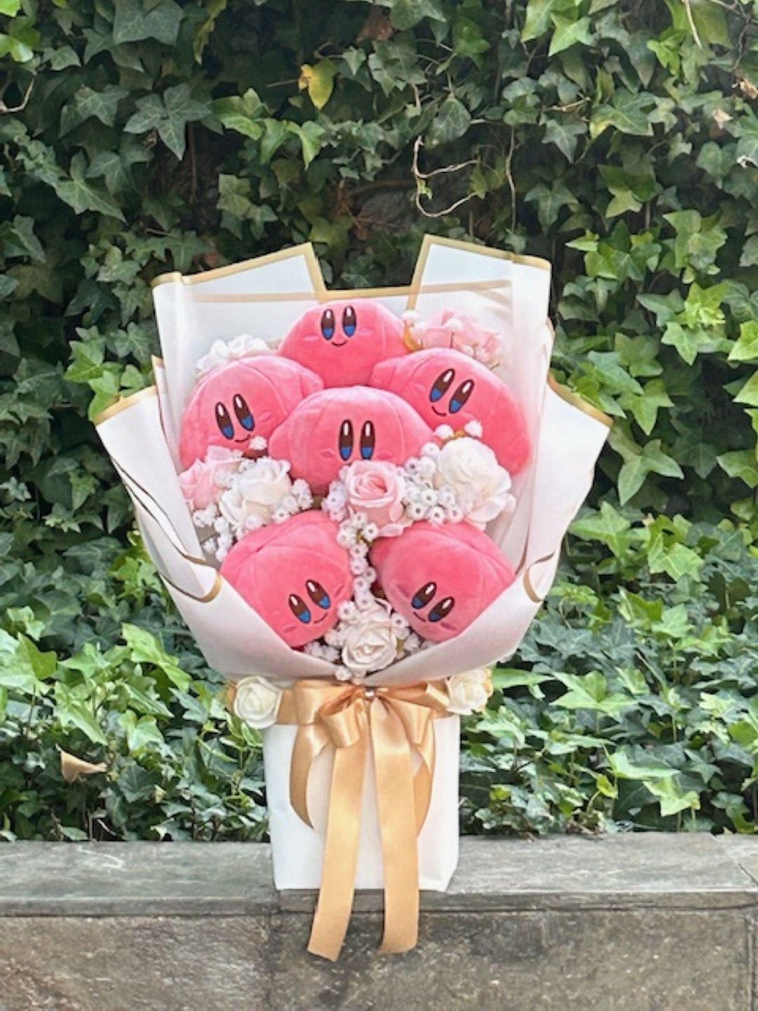 Kirby Plushies Bouquet. Yellow Bouquet. Birthday Gift. Graduation Day ...
