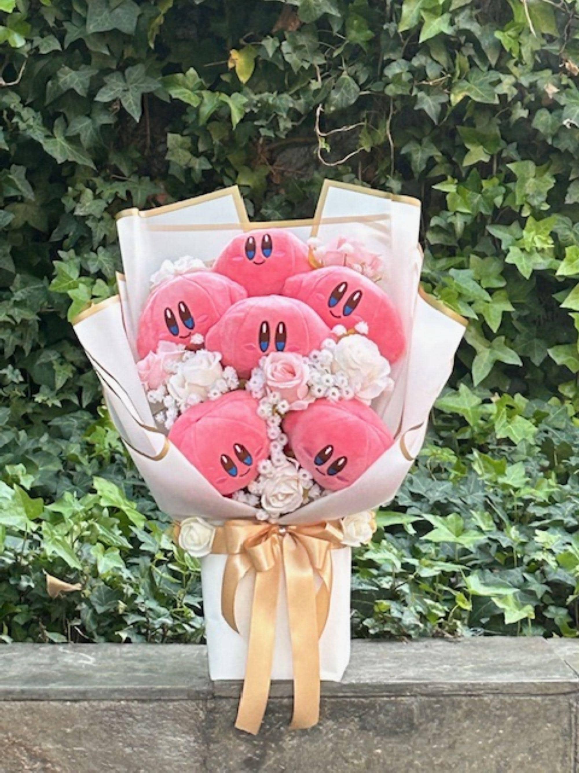 Kirby Plushies Bouquet. Yellow Bouquet. Birthday Gift. Graduation Day ...