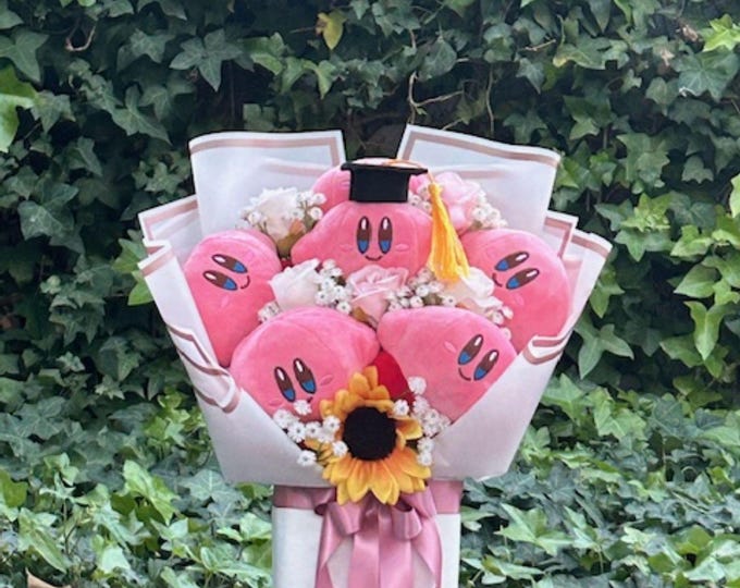Pink Kirby Graduation Bouquet - Etsy