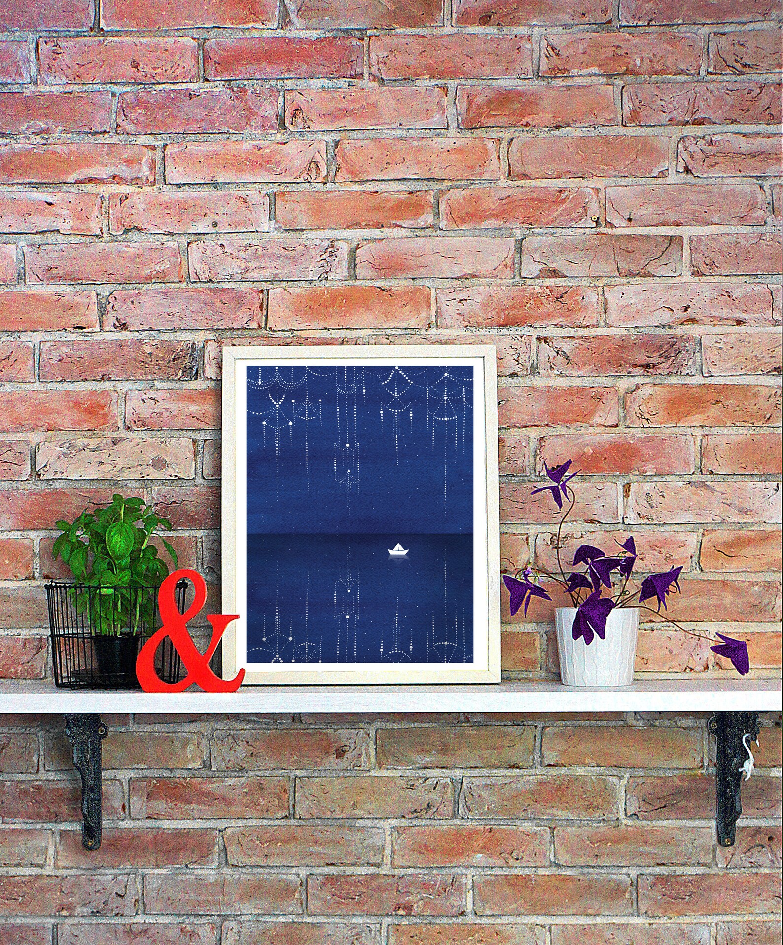 Star Reflection Watercolor Print - Etsy