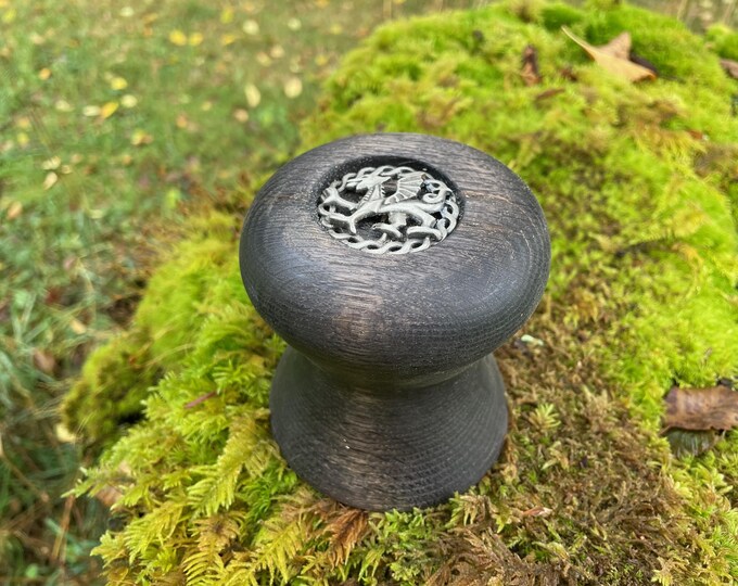 Black Oak Print Baren With Pewter Dragon - Etsy