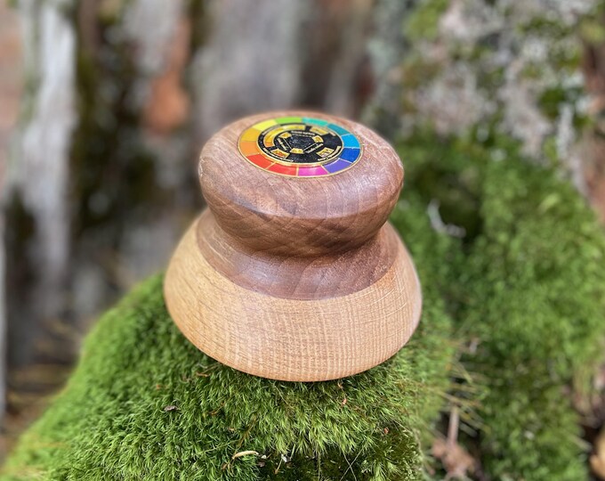 Oak and Walnut Print Baren With Color Wheel - Etsy