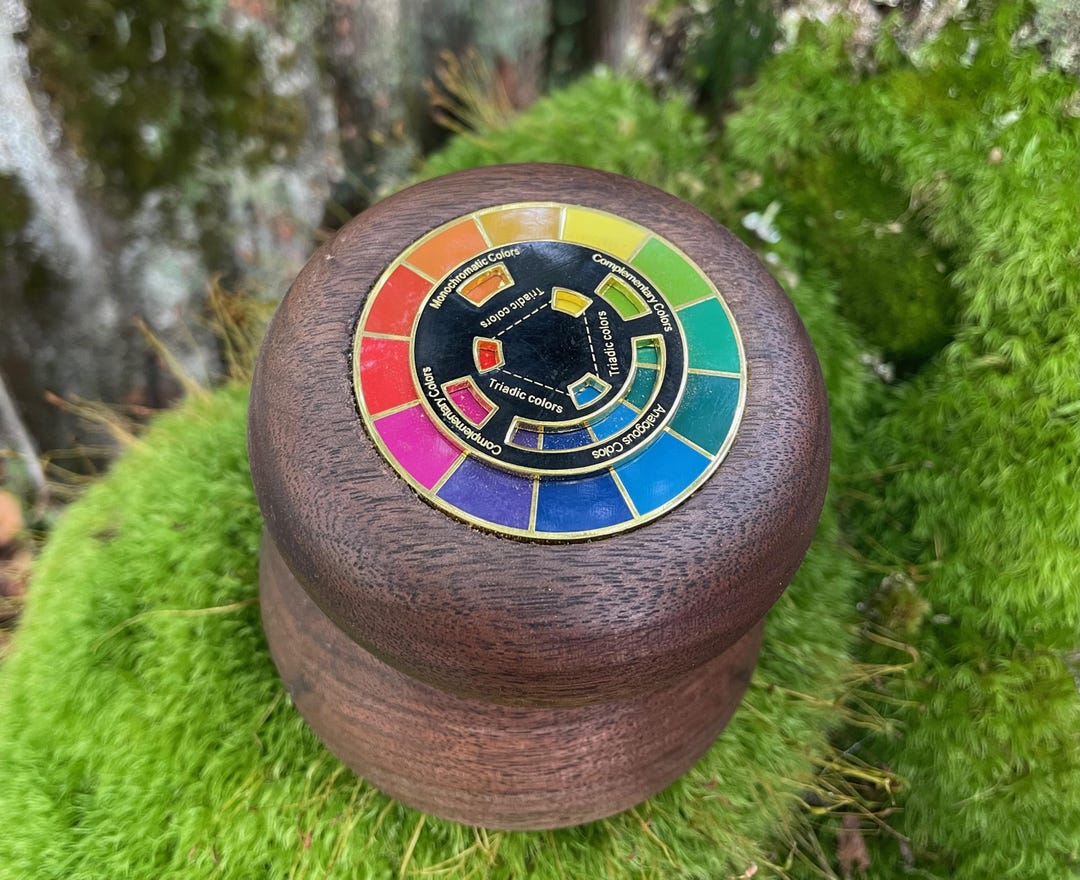 Black Walnut Print Baren With Color Wheel - Etsy
