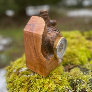 Maple Burl Desk Clock - Etsy