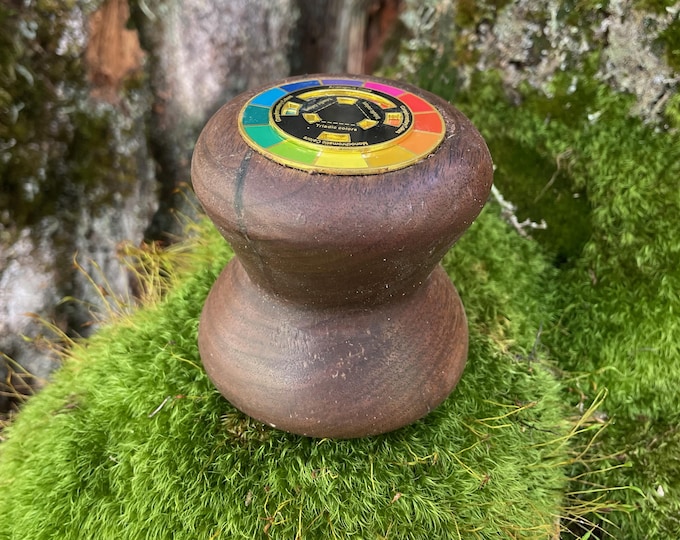 Small Black Walnut Print Baren With Color Wheel - Etsy