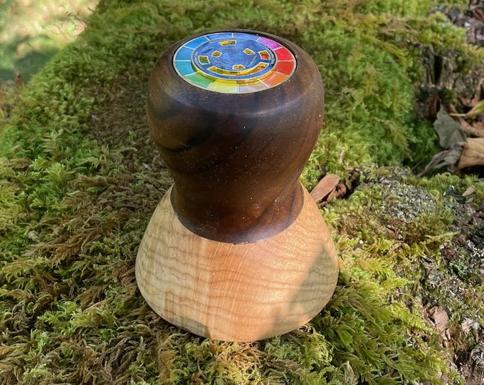 Walnut and Oak Print Baren With Color Wheel - Etsy