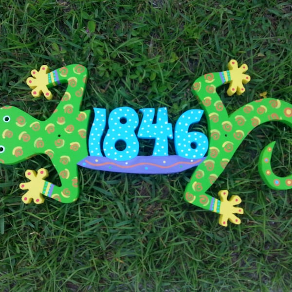 Hand Painted House Number - Etsy