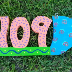 Custom Colorful Wooden Fish House Numbers Hand Cut - Etsy