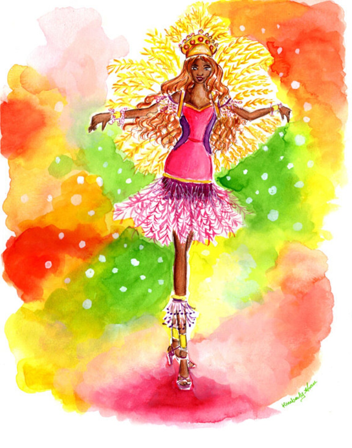 Samba Dancer Print Samba Dancer Art Samba Dancer Print | Etsy