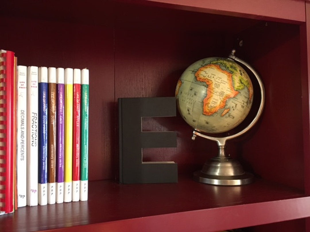 Letter e Monogram Book Bookshelf Decor Great Gift Idea - Etsy
