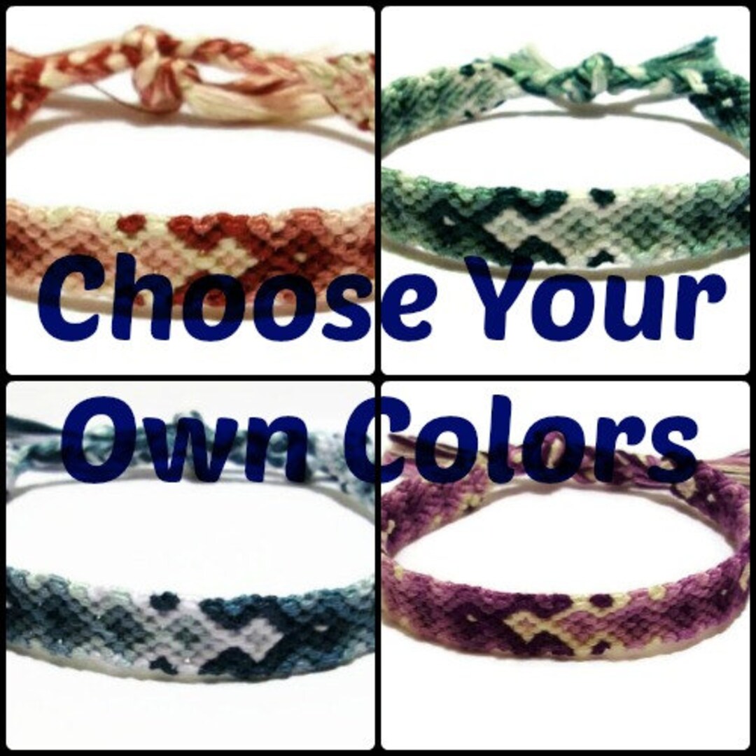 You Choose the Colors Custom Made Arrowhead Pattern Embroidery Macrame ...