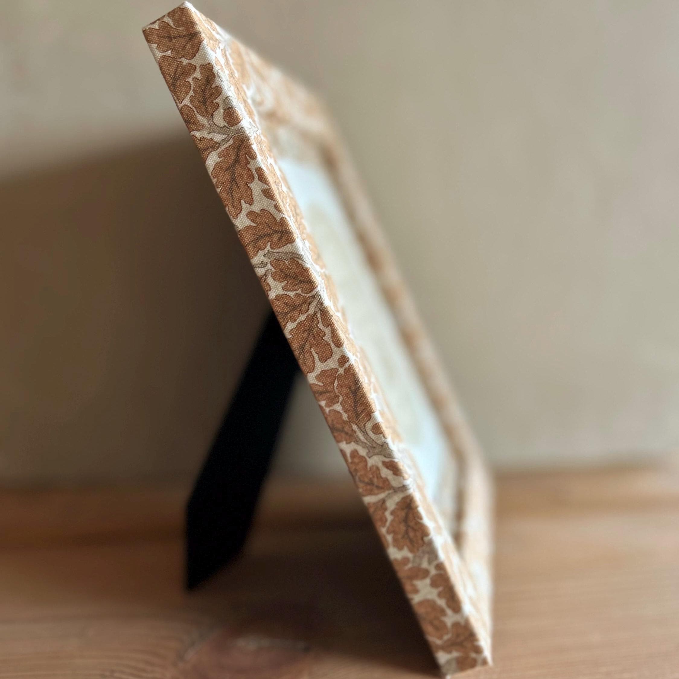 Oak and Acorn Fabric Covered Picture Frame (4x6 Image), Personalizable ...