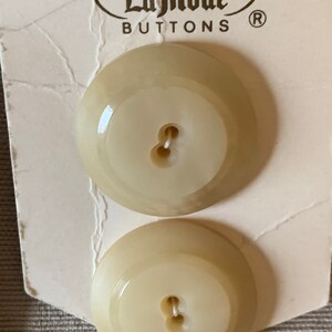 Vintage Buttons Large Lamode Ivory - Etsy