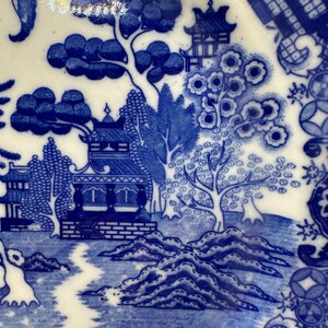 Vintage Flow Blue Plates 9 - Etsy