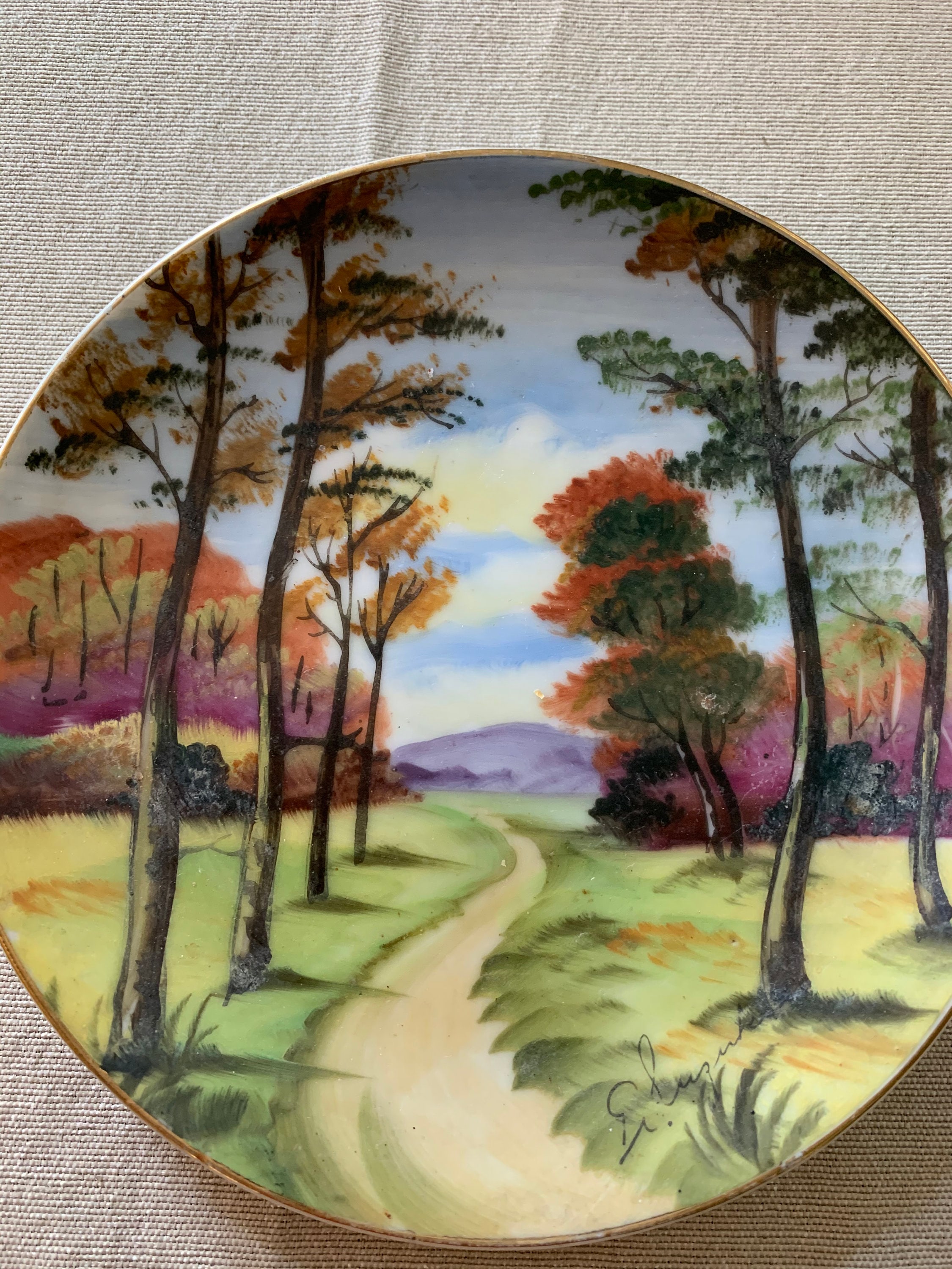 Handpainted Japanese Plate - Etsy