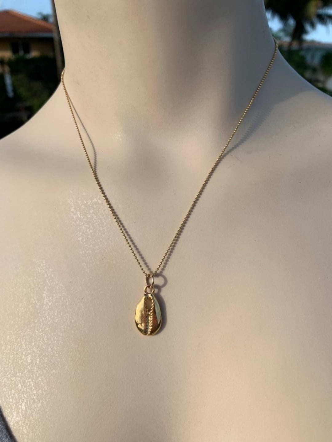 Puka Shell Necklace / Cowrie Shell Necklace / Gold Filled Necklace ...