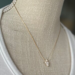 Freshwater Pearl Cross Necklace: Gold Filled or Sterling Silver Chain ...