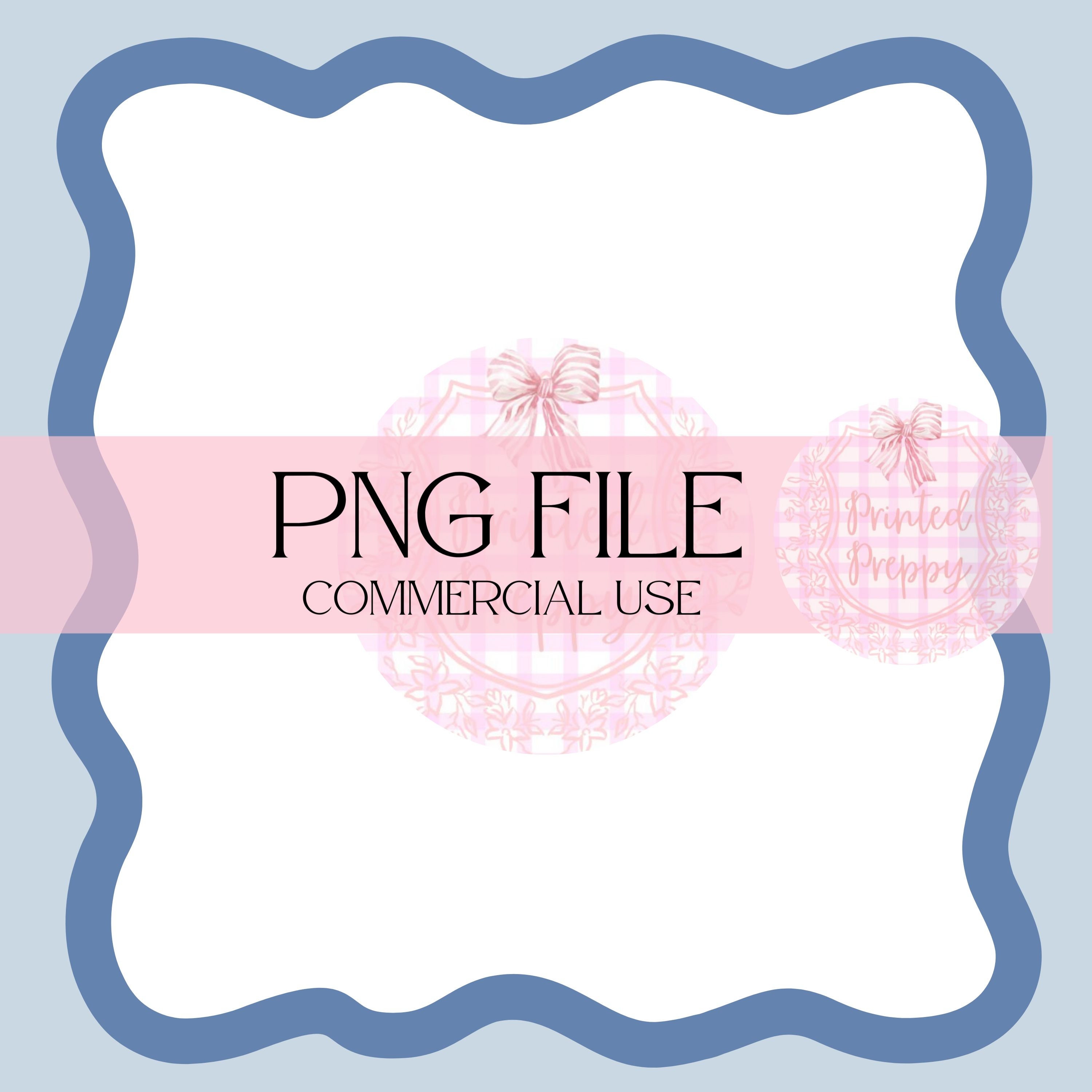 Preppy Wavy Frame PNG // Wavy Scalloped Blue // Preppy Monogram Frame ...