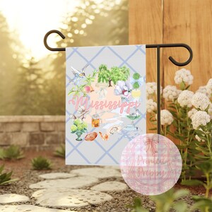 Mississippi Preppy PNG and JPG / Preppy Mississippi Watercolor Map ...