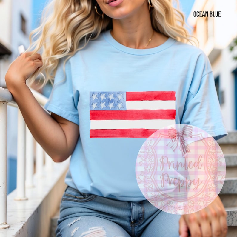 Preppy American Flag PNG // Preppy USA Flag // Preppy Patriotic Clip ...
