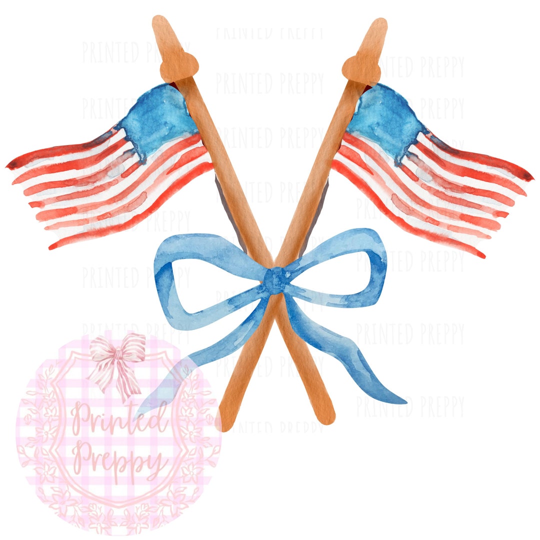 Preppy American Flags PNG // Preppy Flags // Preppy Patriotic Clip Art ...