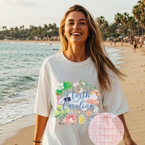 North Carolina Preppy PNG and JPG / Coastal Granddaughter / Preppy Blue ...