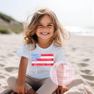 Preppy American Flag PNG // Preppy Bow Flag // Preppy Patriotic Clip ...