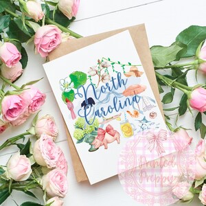 North Carolina Preppy PNG and JPG / Coastal Granddaughter / Preppy Blue ...