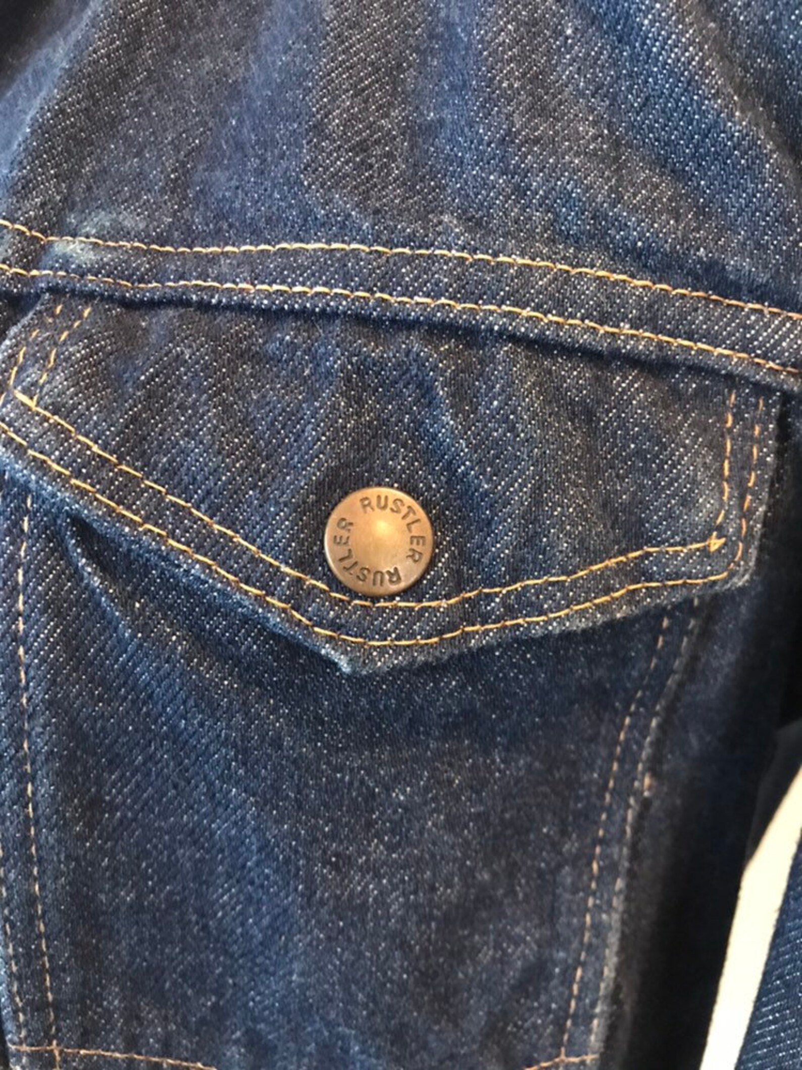 Vintage Rustler Denim Jacket Size S(fits Like Woman Size 4-6)/made in ...