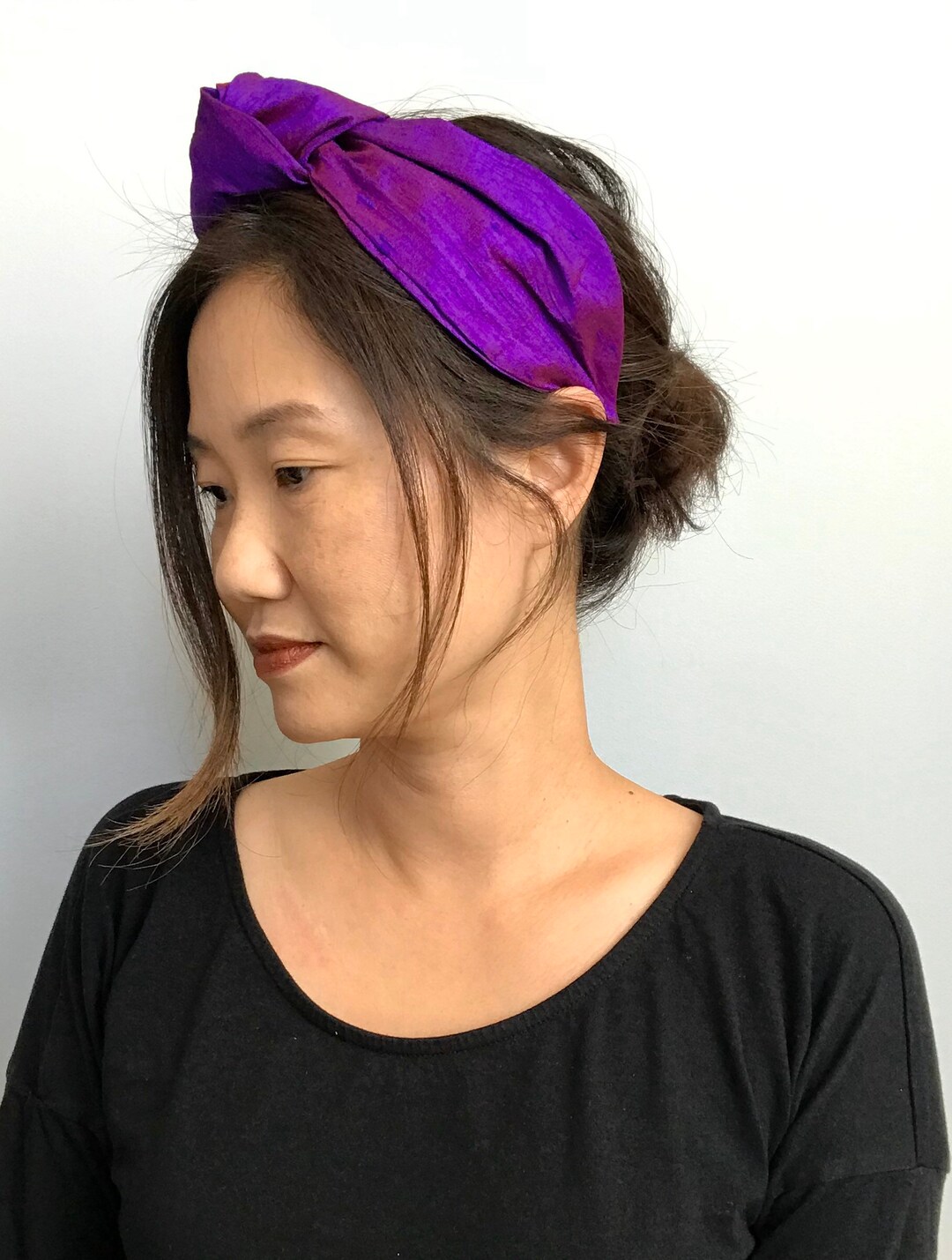 Dupioni Luxury Raw Silk Top Knot Headband/adult Band/one Size Fits All/available in Multicolor ...