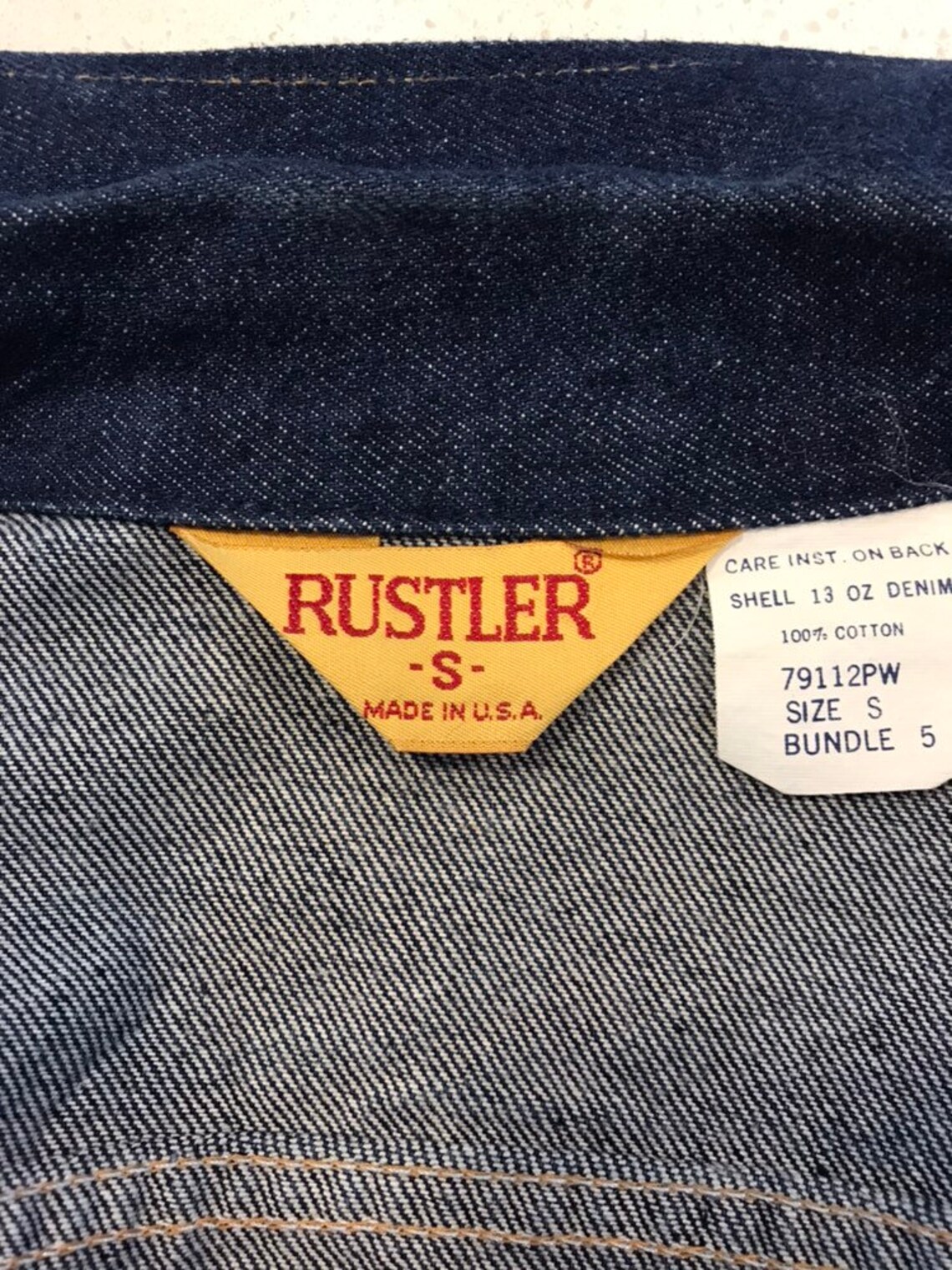 Vintage Rustler Denim Jacket Size S(fits Like Woman Size 4-6)/made in ...