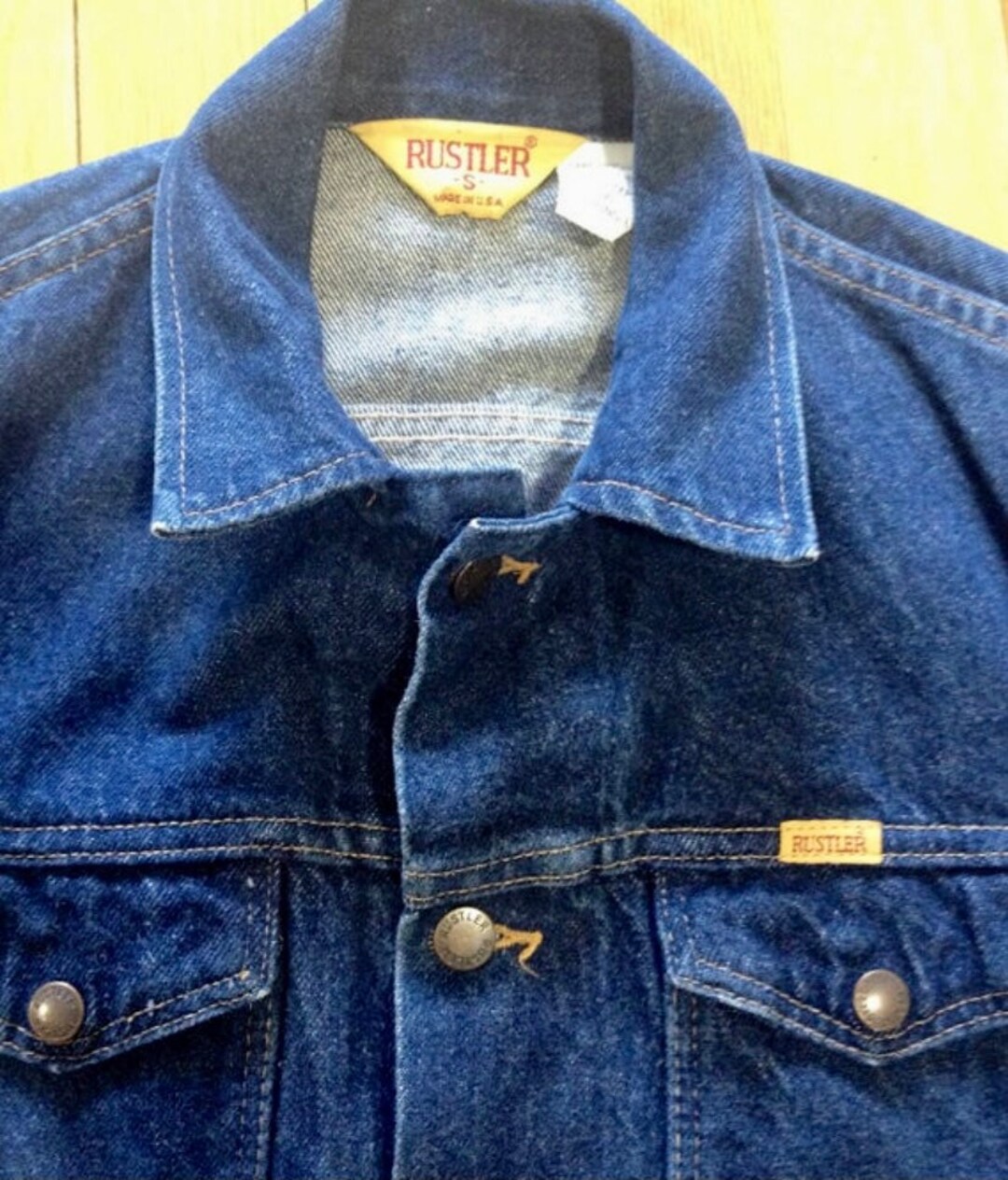 Vintage Rustler Denim Jacket Size S(fits Like Woman Size 4-6)/made in ...