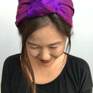 Dupioni Luxury Raw Silk Top Knot Headband/adult Band/one Size Fits All/available in Multicolor ...