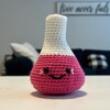 Crochet Erlenmeyer Flask, Amigurumi Chemistry Flask, Crochet Lab ...