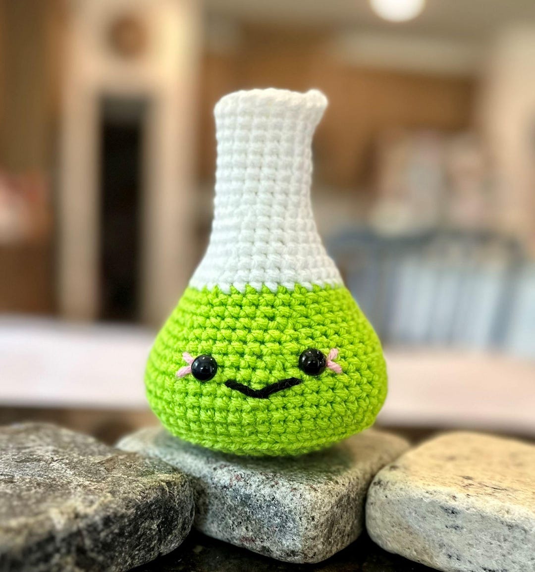 Halloween Large Erlenmeyer Flask, Large Crochet Chemistry Flask, Mad ...
