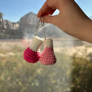 Erlenmeyer Flask Keychain, Chemistry Keychain, Crochet Lab Flask ...