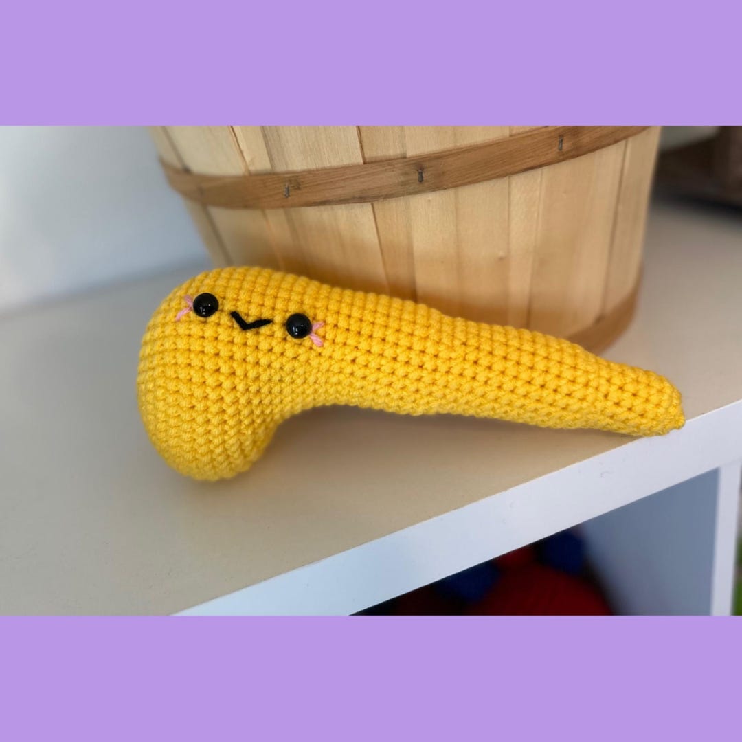 Plush Pancreas Toy, Amigurumi Organ, Crochet Biology Toy, Diabetes Gift ...