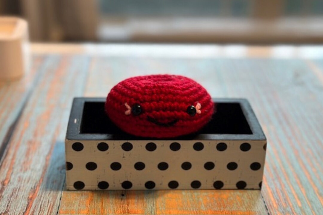 Plush Red Blood Cell Toy, Amigurumi Blood Cell, Crochet Biology Toy ...