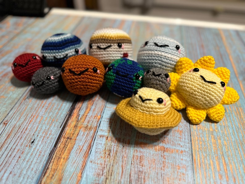 Crochet Solar System, Amigurumi Planets Set, Crochet Astronomy, Science ...
