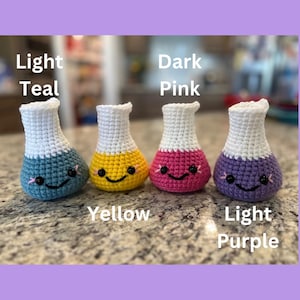 Crochet Erlenmeyer Flask, Amigurumi Chemistry Flask, Crochet Lab ...