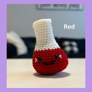 Crochet Erlenmeyer Flask, Amigurumi Chemistry Flask, Crochet Lab ...