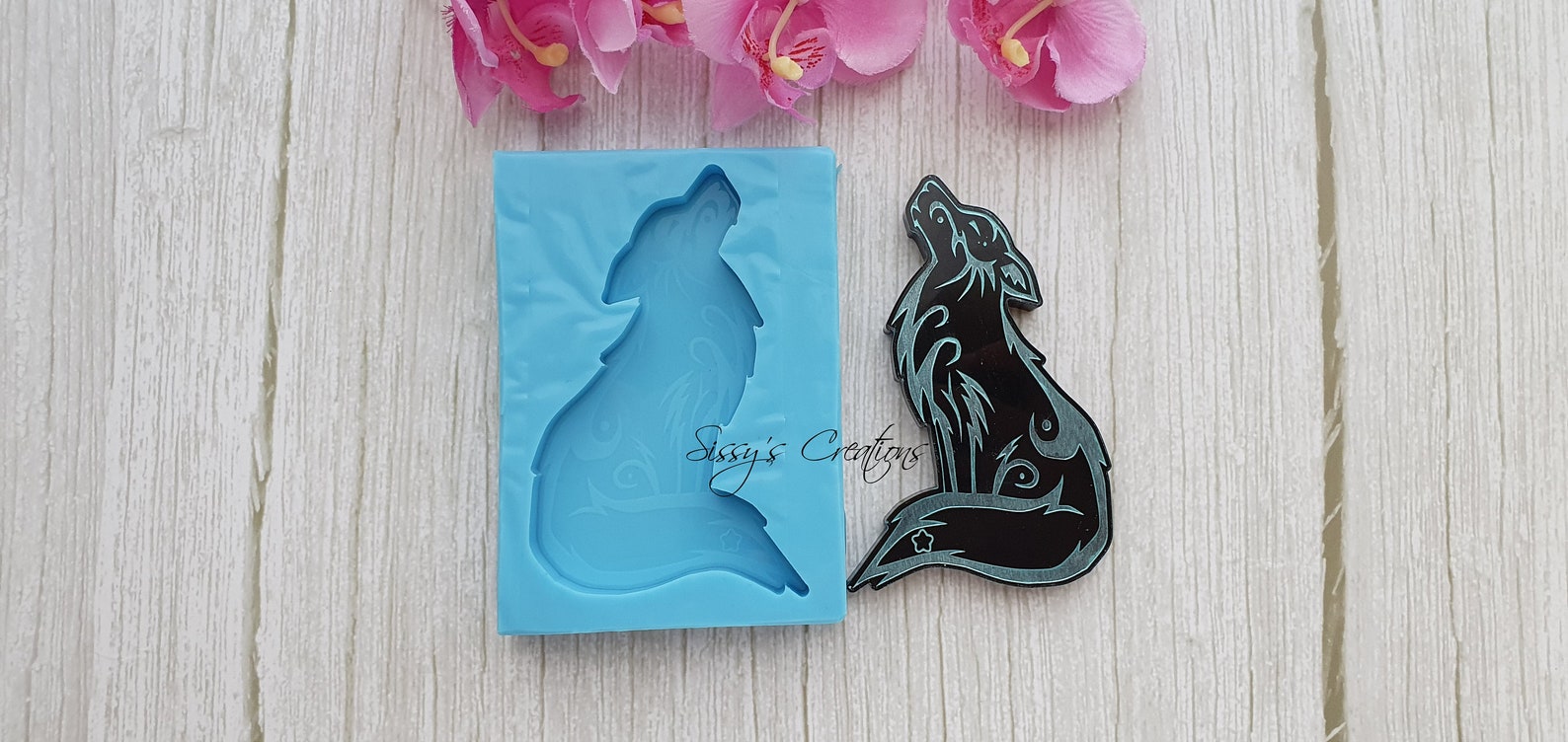 BIG Wolf Mold 10 Cm for Resin and Polymer Clay | Etsy