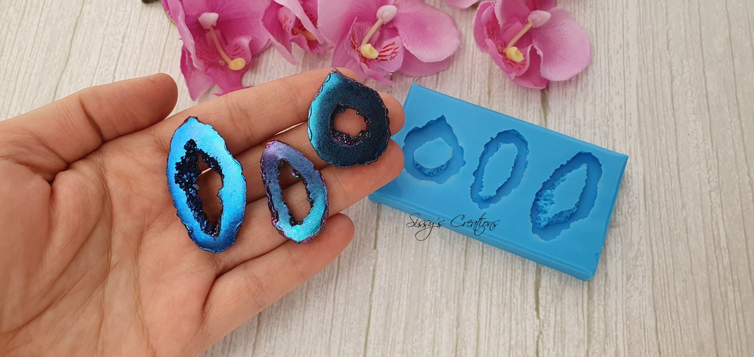 3 Pcs Natural Geode Mold, 4 Cm, for Resin and Polymer Clay - Etsy