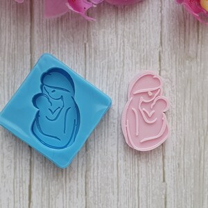 Mom and Baby Mold, Mother's Day, 4 / 6 Cm, for Resin and Polymer Clay ...